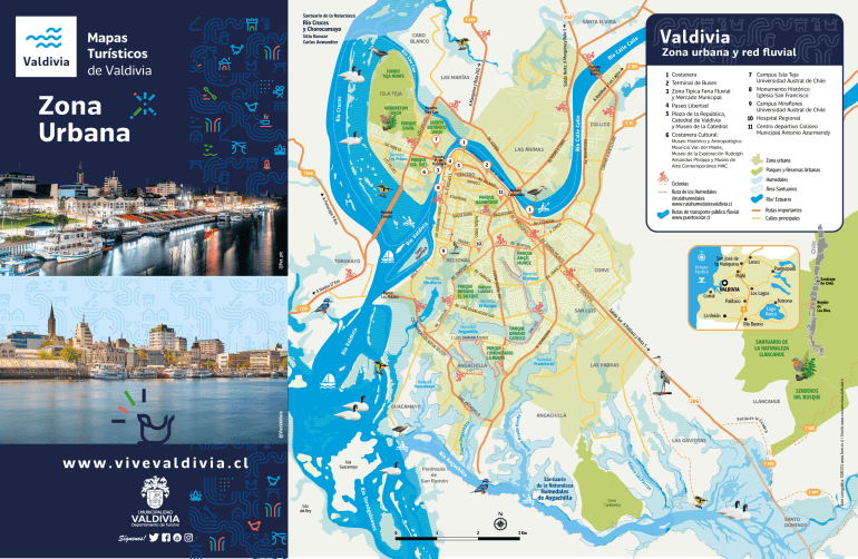 Mapas turísticos de Valdivia – . portafolio de diseño